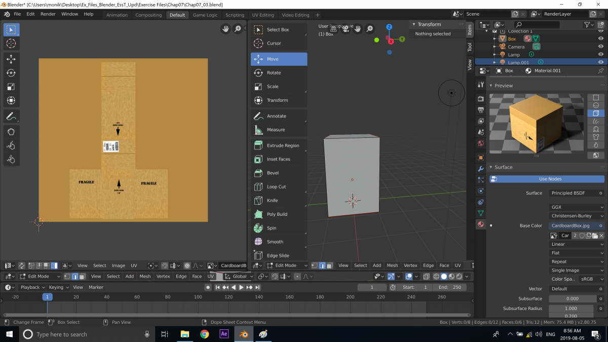 Box and Mapping Textures created in Blender | August 2019 | Feifei ...